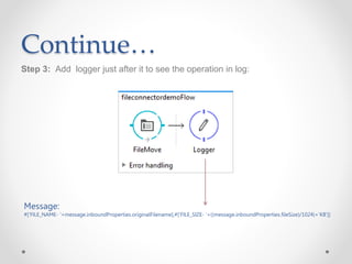 Mulesoft file connector | PPT