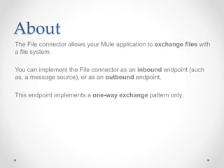 Mulesoft file connector | PPT