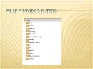 Mule soft filters | PPT
