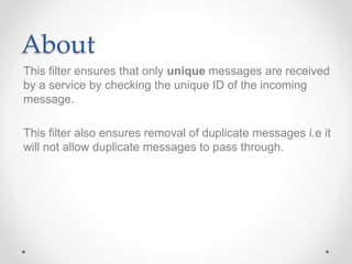 Mulesoft idempotent Message Filter | PPT