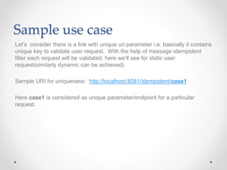 Mulesoft idempotent Message Filter | PPT