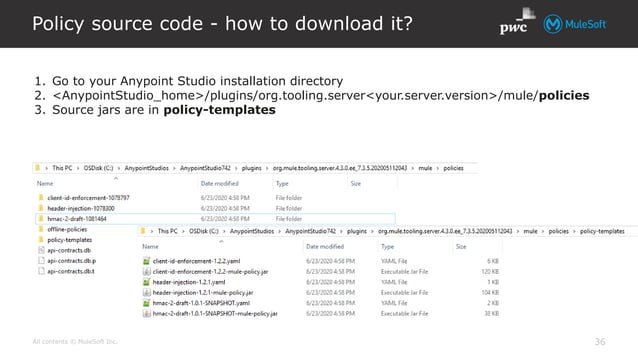 Warsaw MuleSoft Meetup #7 - custom policy | PPT