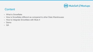 Indore MuleSoft Meetup #4 : Demystifying Error Handling & Snowflake Integration | PPT