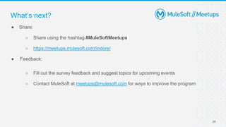 Indore MuleSoft Meetup #4 : Demystifying Error Handling & Snowflake Integration | PPT