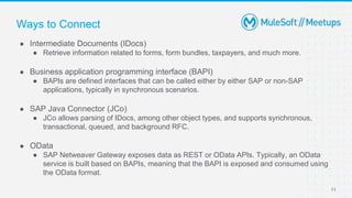 Accelerate integration with SAP using MuleSoft | PPTX