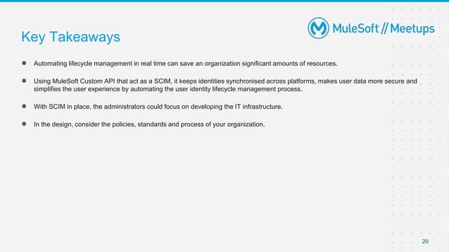 Design and Implementation: SCIM Automation using Anypoint Platform APIs | PPTX