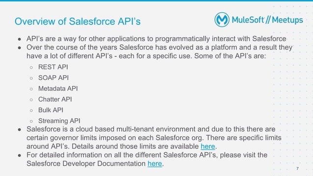 Deep Dive into Salesforce APIs | PPTX | Web Development | Internet