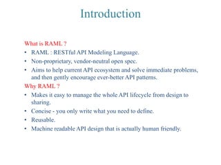 Mule soft RAML API Designing | PPTX