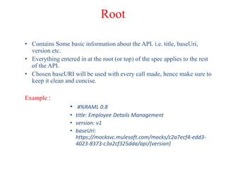 Mule soft RAML API Designing | PPTX