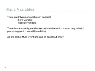 Mule soft mule_variables | PPT
