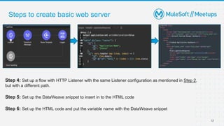 Create Dynamic Pages with MuleSoft | MuleSoft Mysore Meetup #11 | PPT
