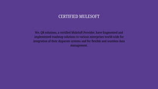 MuleSoft API Management Melbourne Australia | QR Solutions | PPT