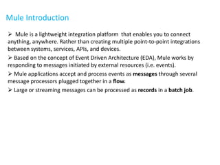 Mule soft ppt | PPTX
