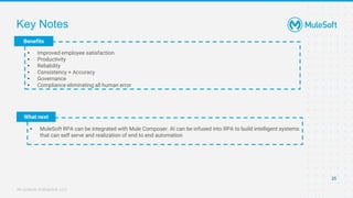 MuleSoft RPA Automation as APIs.pdf | Robotics | Technology & Computing