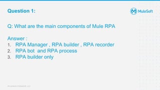 MuleSoft RPA Automation as APIs.pdf | Robotics | Technology & Computing