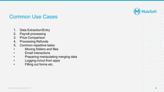 MuleSoft RPA Automation as APIs.pdf | Robotics | Technology & Computing