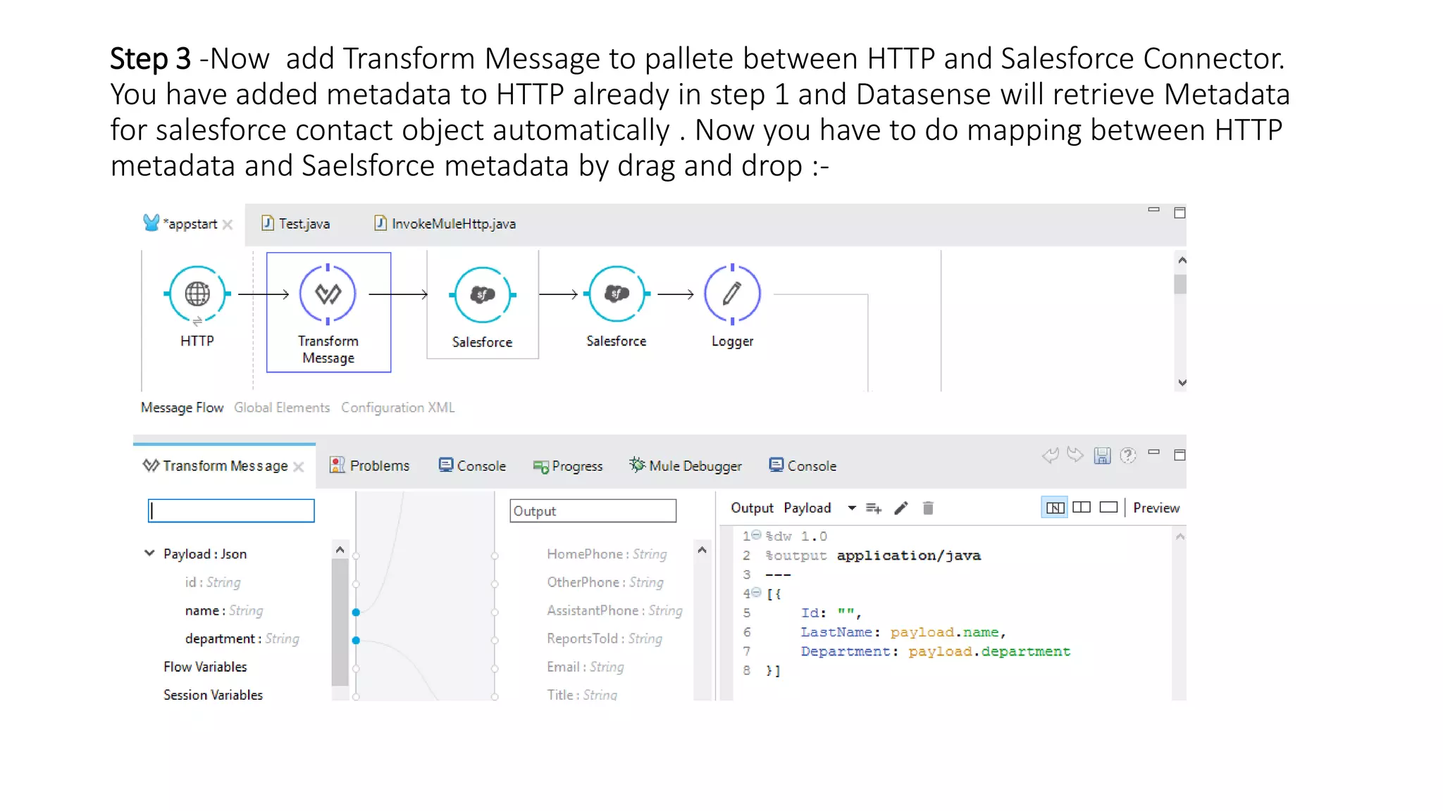 Mulesoft salesforce connector to update Object. | PPT