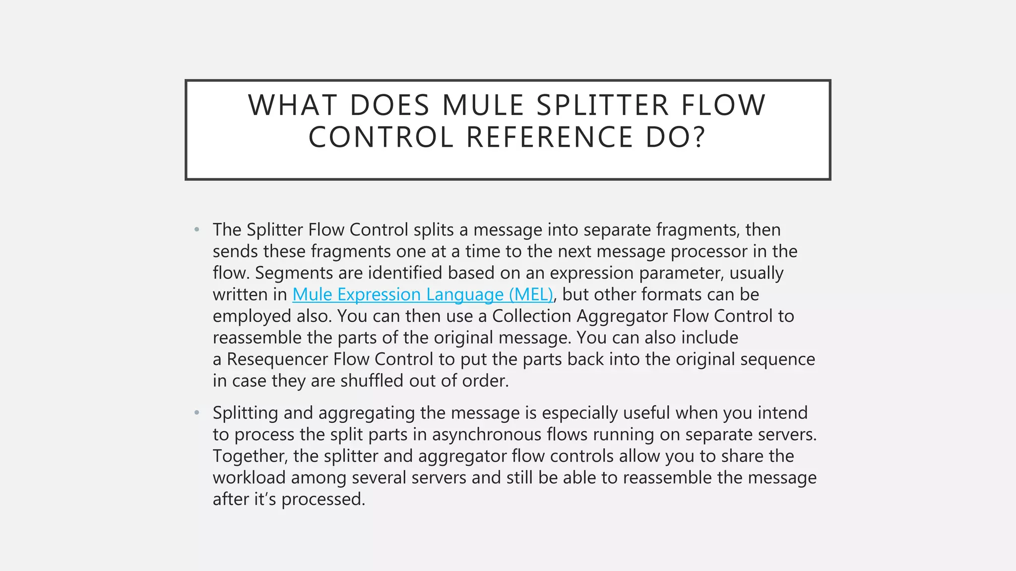Mule Splitter Flow Control Reference | PPTX | Computing | Technology ...