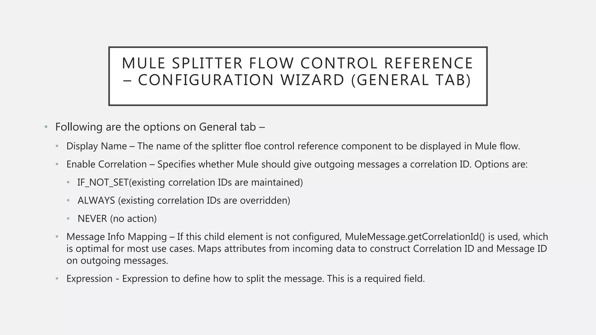 Mule Splitter Flow Control Reference | PPTX | Computing | Technology ...