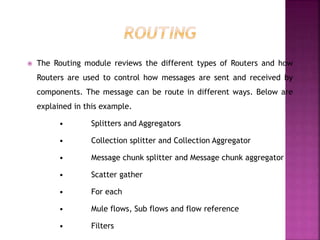Mule splitters | PPTX | Programming Languages | Computing