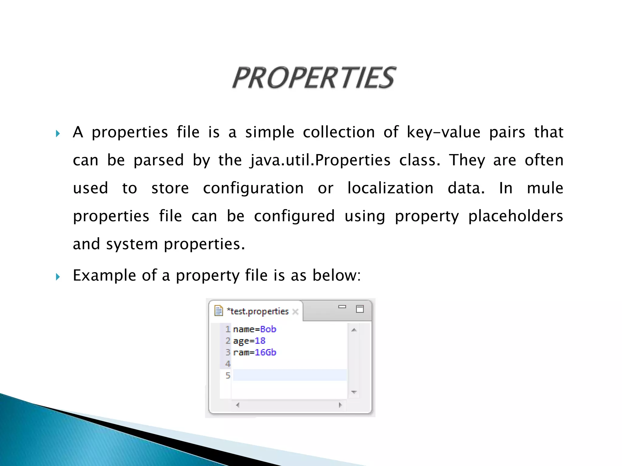 Mule system properties | PPTX | Computing | Technology & Computing