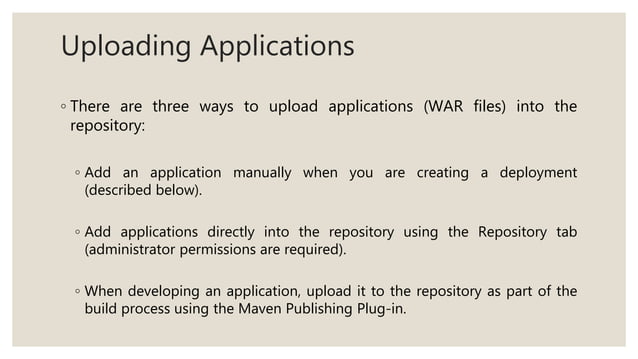 Mule tcat server - deploying applications | PPTX