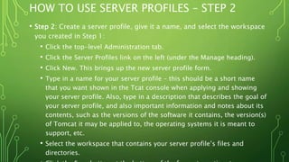 Mule tcat server - Server profiles | PPTX | Cloud Computing | Internet