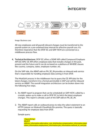 SuccessFactors Employee Central to SAP ERP HCM Payroll via MuleSoft | PDF