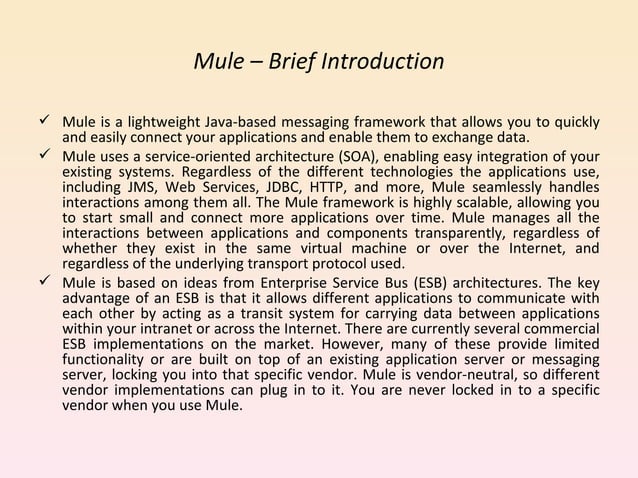 Mule ESB | PPT