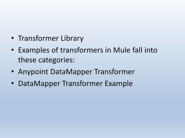 Mule transformers | PPT