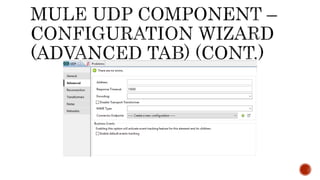 Mule UDP Transport | PPTX | Computer Networking | Computing