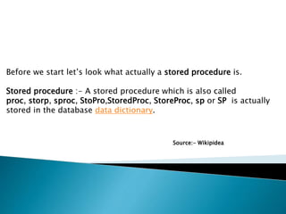 Mule with stored procedure | PPTX