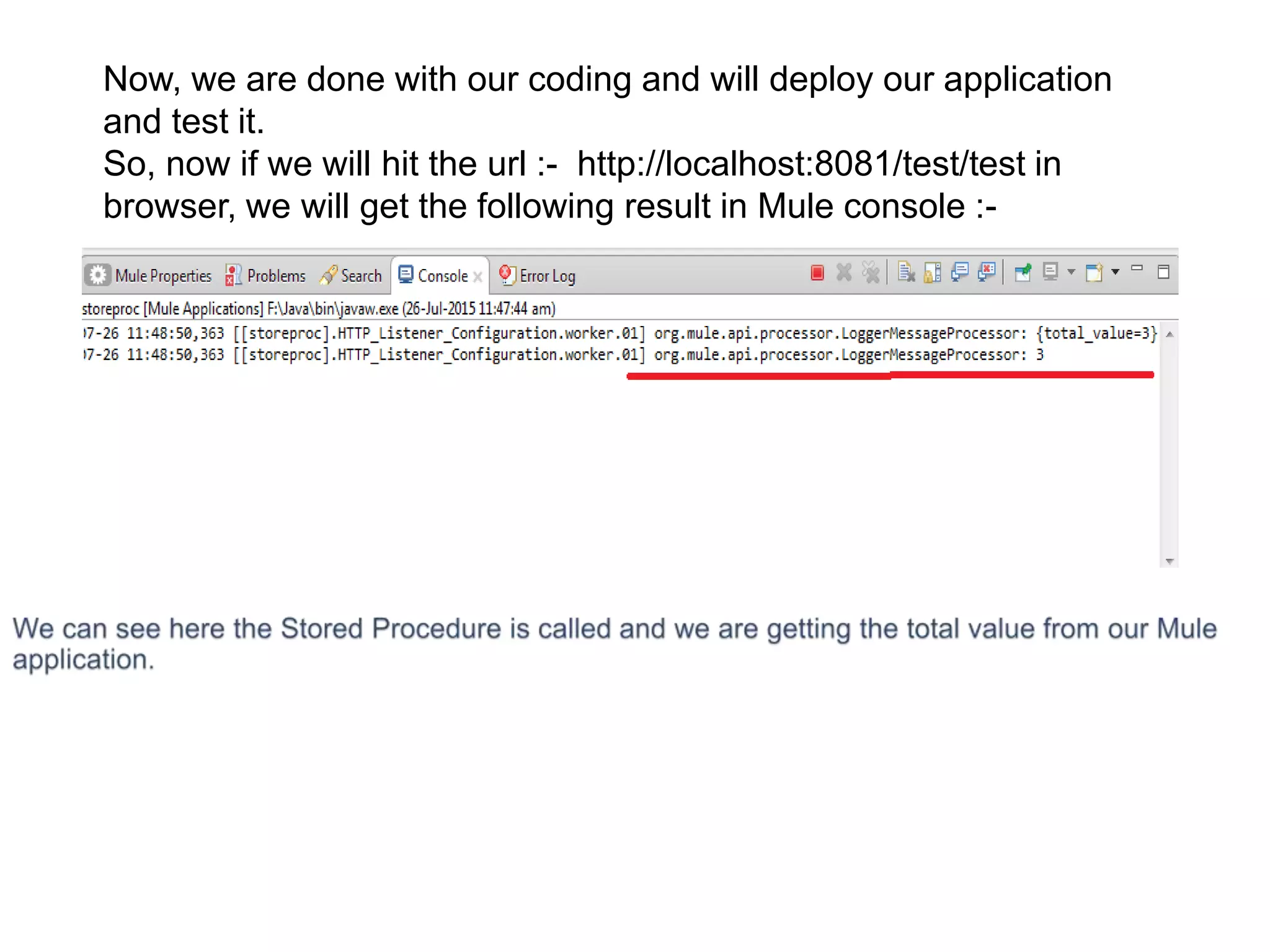 Stored procedure in Mule | PPTX | Databases | Computer Software and Applications