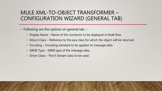 Mule xml to-object transformer | PPTX