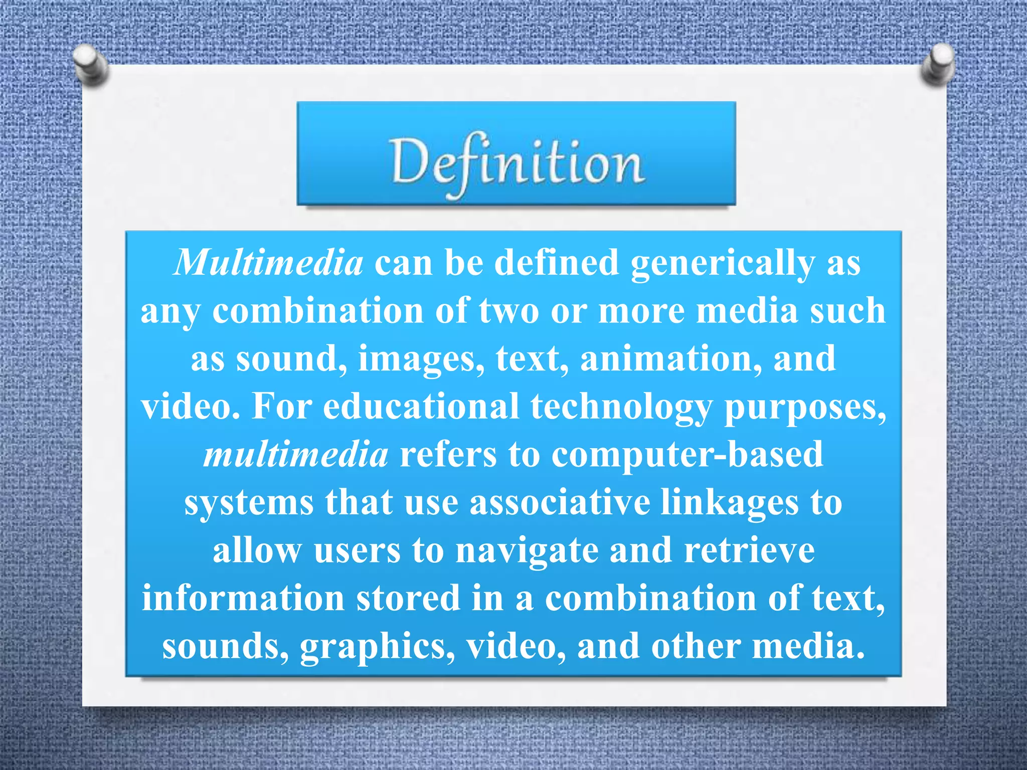 presentation on Mulimedia | PPTX
