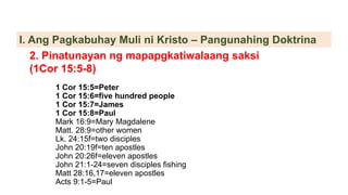 Muling pagkabuhay ni Kristo - Sunday school | PPTX