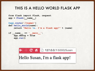 How do I run multiple python apps in 1 command line under 1 WSGI app? | PPT