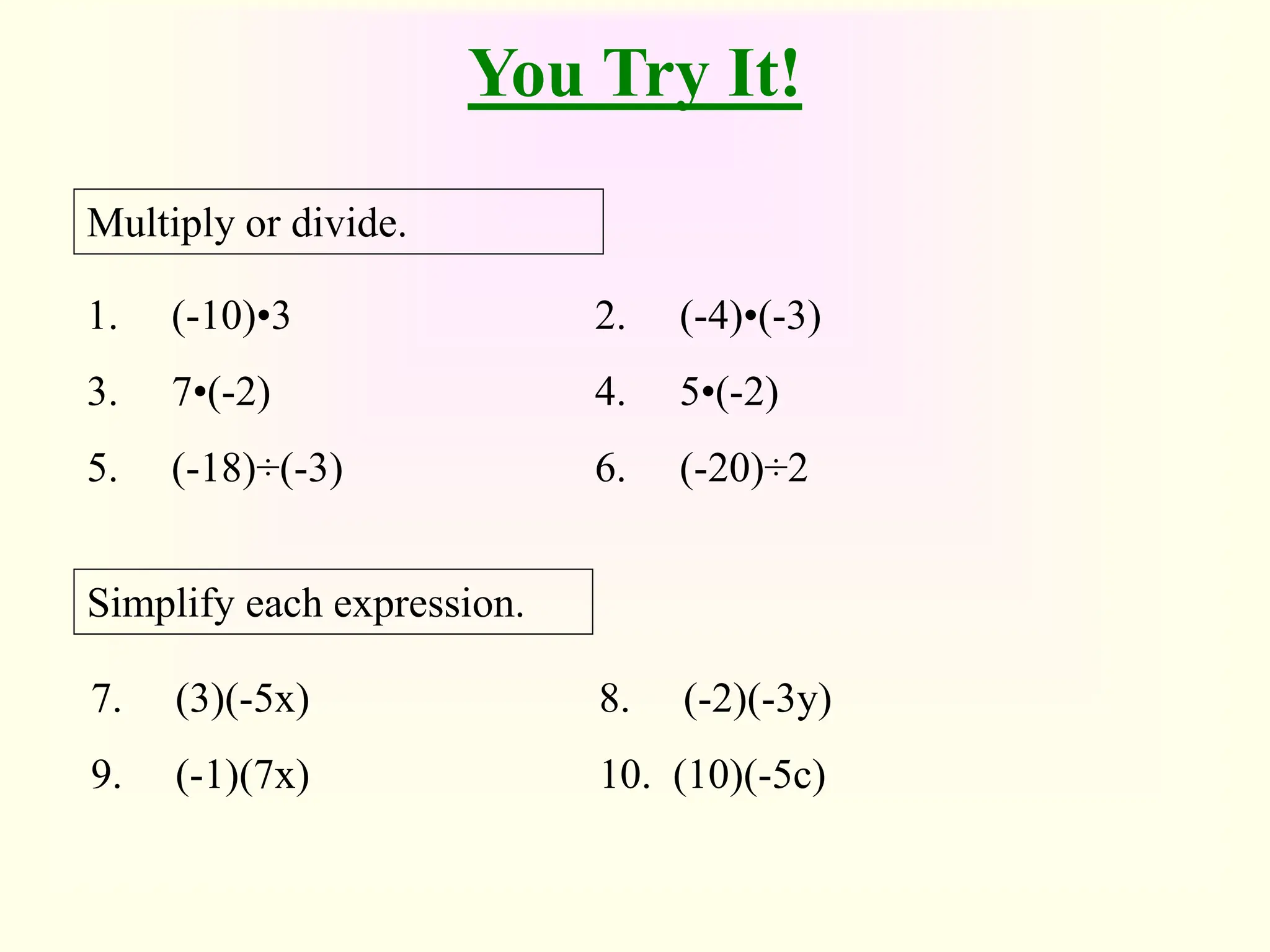 Mulitply-divide integers.ppt