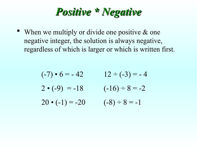 Mulitply-divide integers add and subtract integers.ppt