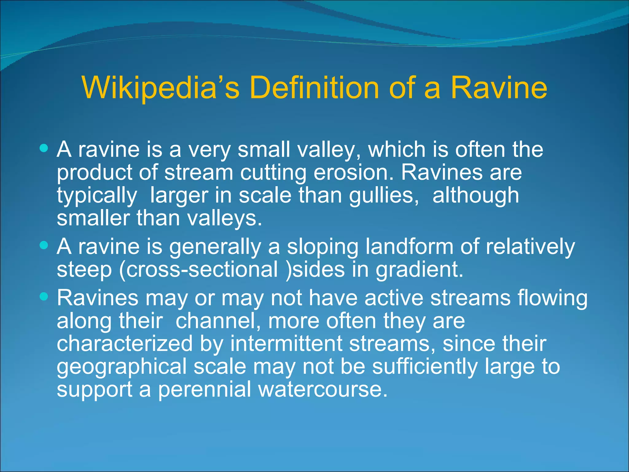 Mulla - Ravine Erosion Assessment | PPT