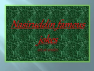 Mullah nasiruddin | PPT