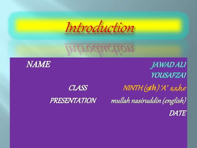 Mullah nasiruddin | PPT