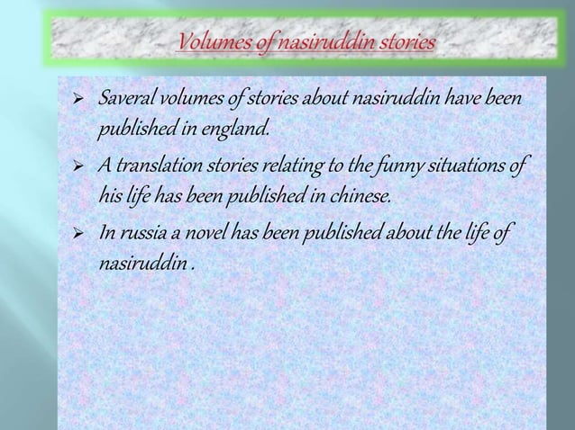 Mullah nasiruddin | PPT