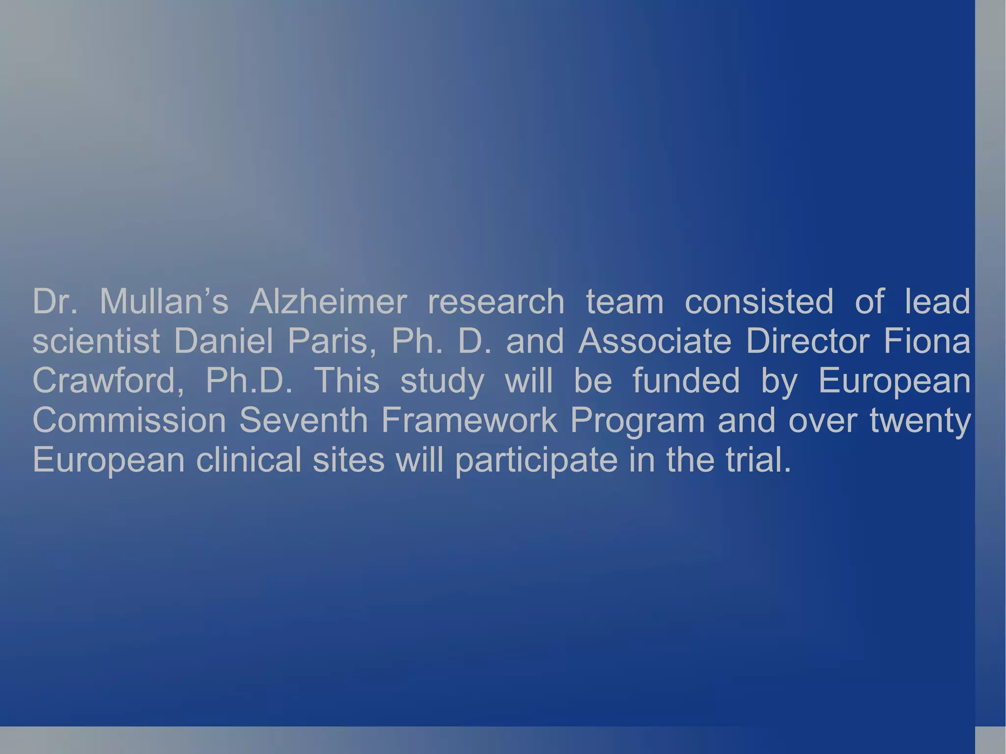 Mullan Alzheimer | PPT