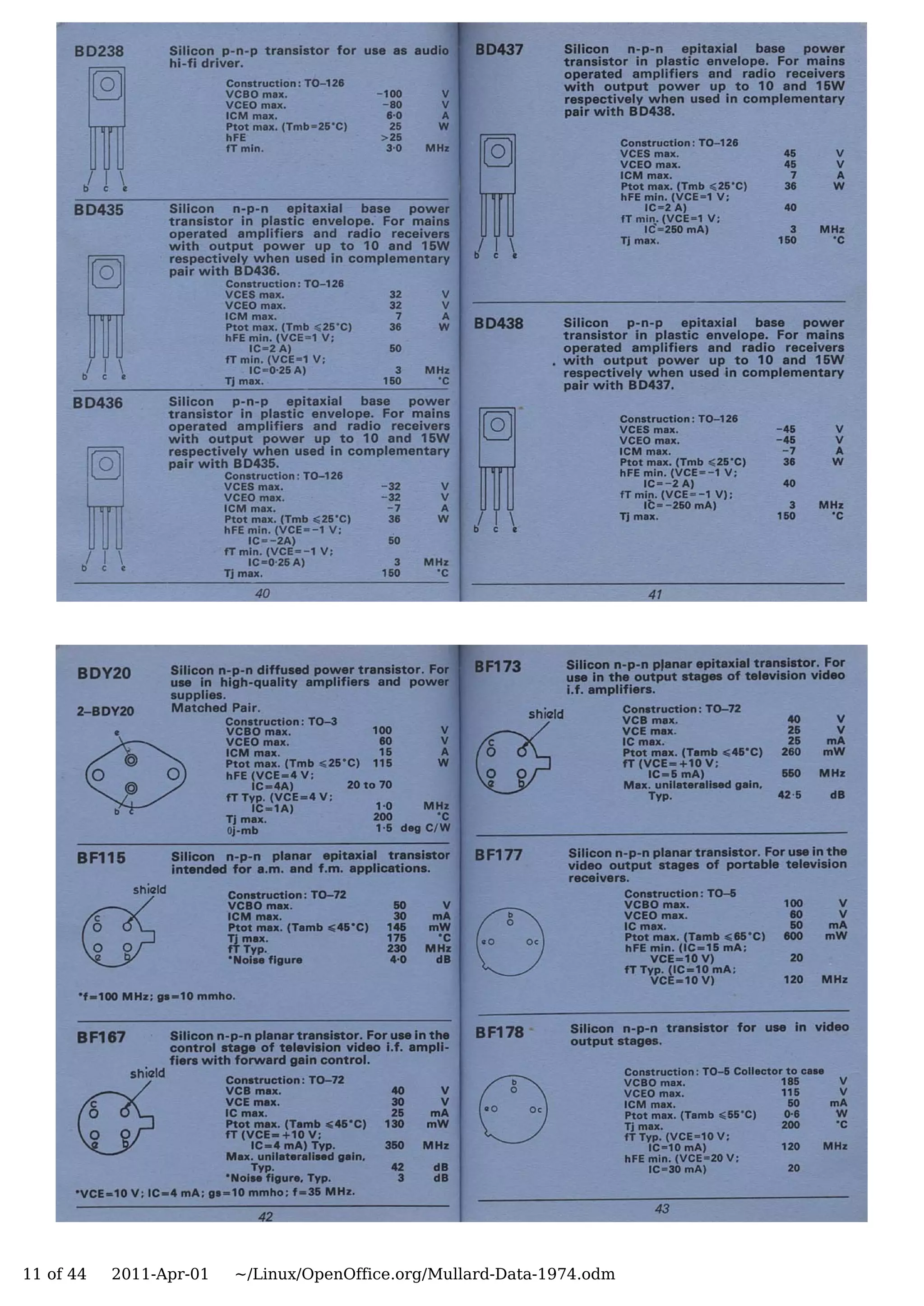 Valve & Amplifier Design, Mullard Data Book (1974) | PDF