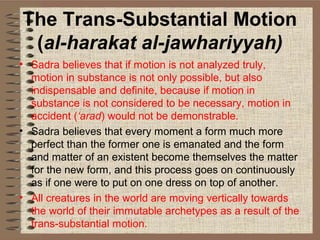 Mulla Sadra's philosophy | PPT
