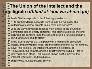 Mulla Sadra's philosophy | PPT