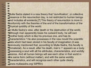 Mulla Sadra's philosophy | PPT