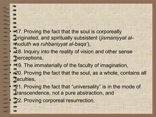 Mulla Sadra's philosophy | PPT