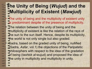 Mulla Sadra's philosophy | PPT